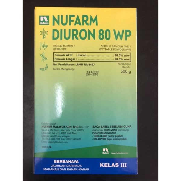 500G | Nufarm Diuron 80WP | Racun Rumpai | Herbicide | Serbuk Bancuh(WP ...