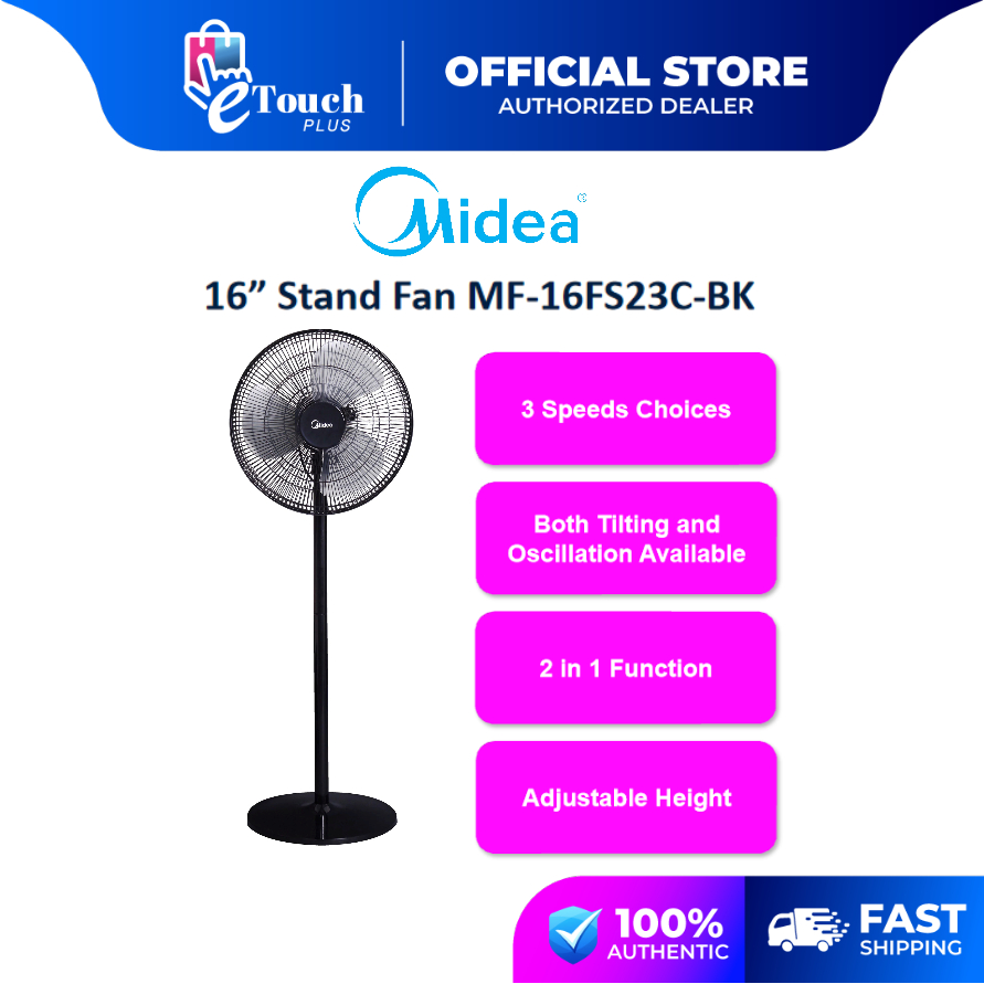 ELBA / Midea / Khind / Meck Heavy Duty Stand Fan MSF-185 (18 Inch ...
