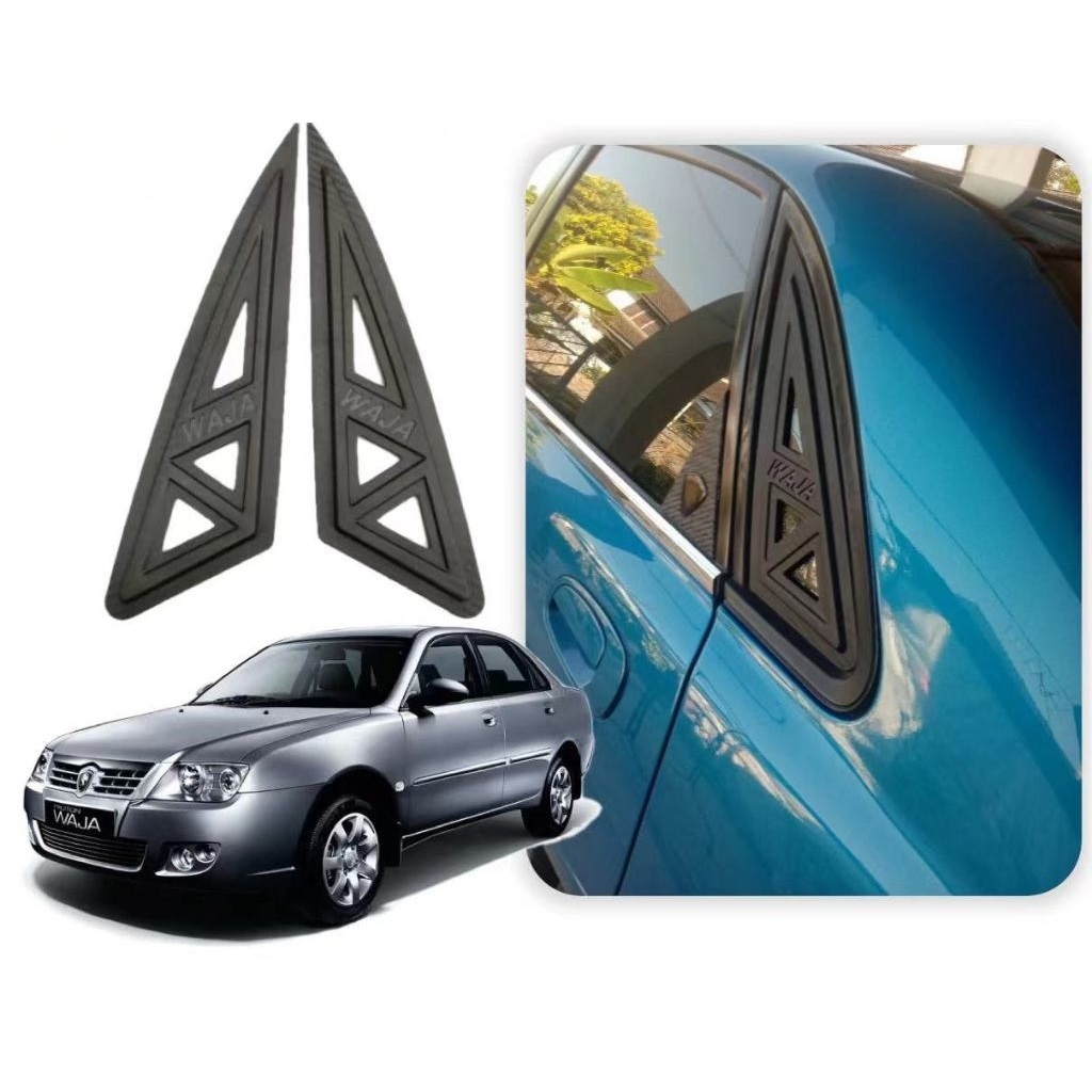 Proton Waja Carbon Window Cover Rear Side Mirror Cermin Kecil Sun Shade ...
