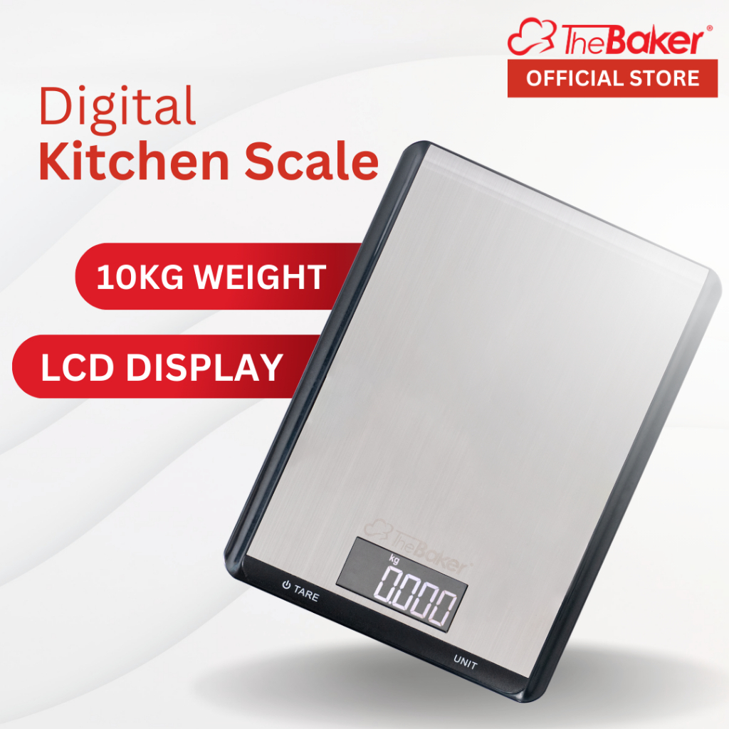 THE BAKER DIGITAL KITCHEN SCALE (10KG/1G) | Shopee Malaysia