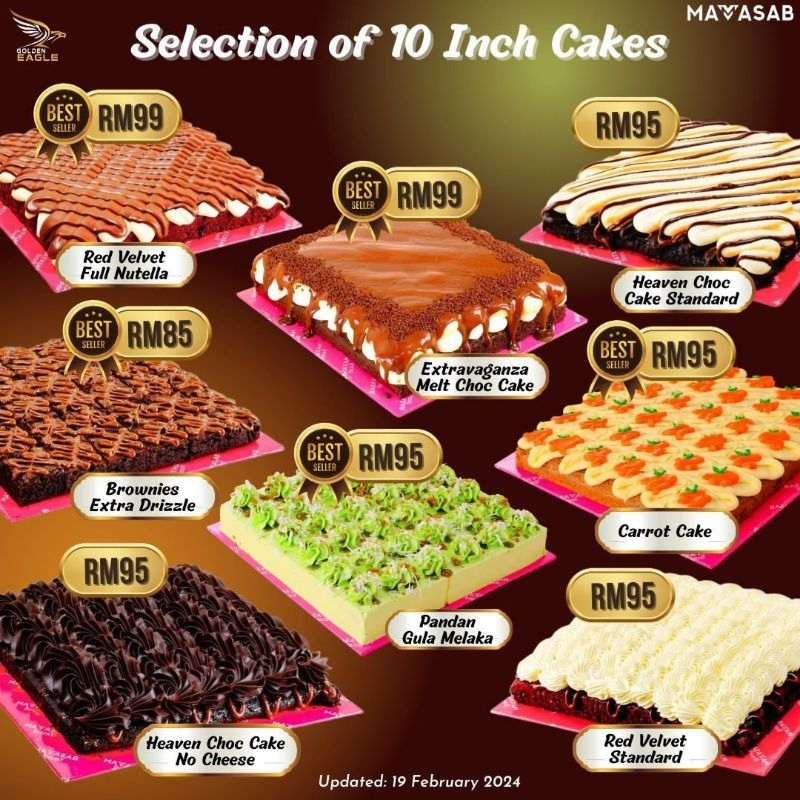 KEK MAMASAB 10 INCI PREMIUM + 🎁 (Mohon booking 3 hari sebelum) | Shopee Malaysia