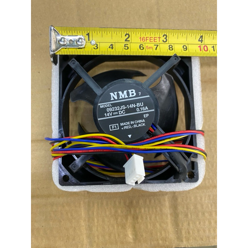 Toshiba Fridge Freeze Fan Motor 4 Wire 09232-14N-BU Dc14v-0.16A 92x38mm ...