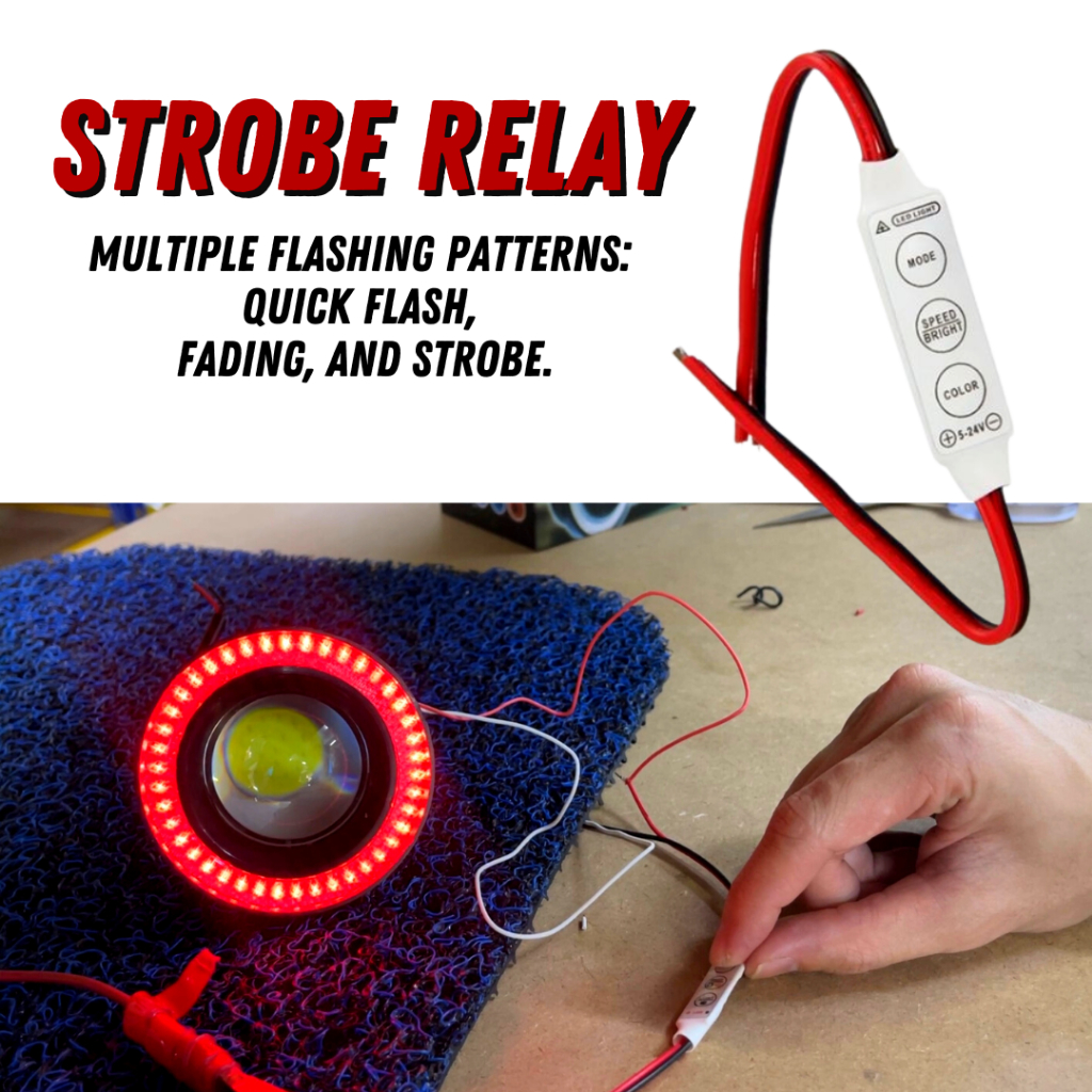 12V CAR BULB FLASH RELAY Reverse Brake Light Strobe Flash Blink Wiring ...