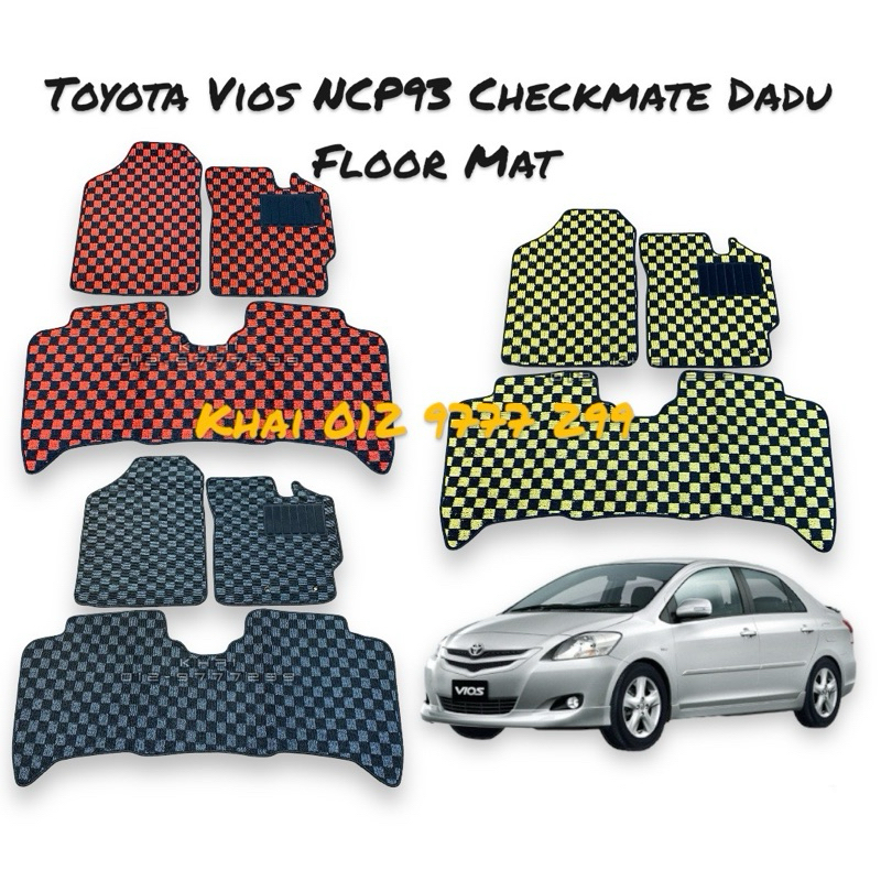 Toyota Vios NCP93 2007-2013 Car Carpet Dadu Karo Style Thailand ...