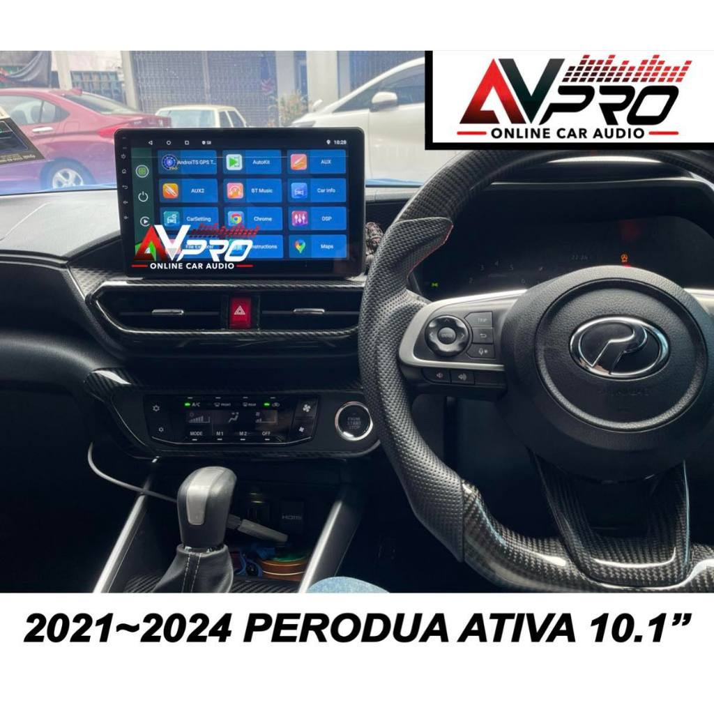 2021~2024 PERODUA ATIVA OEM 10.1" Android WiFi GPS USB MP4 Video Player ...
