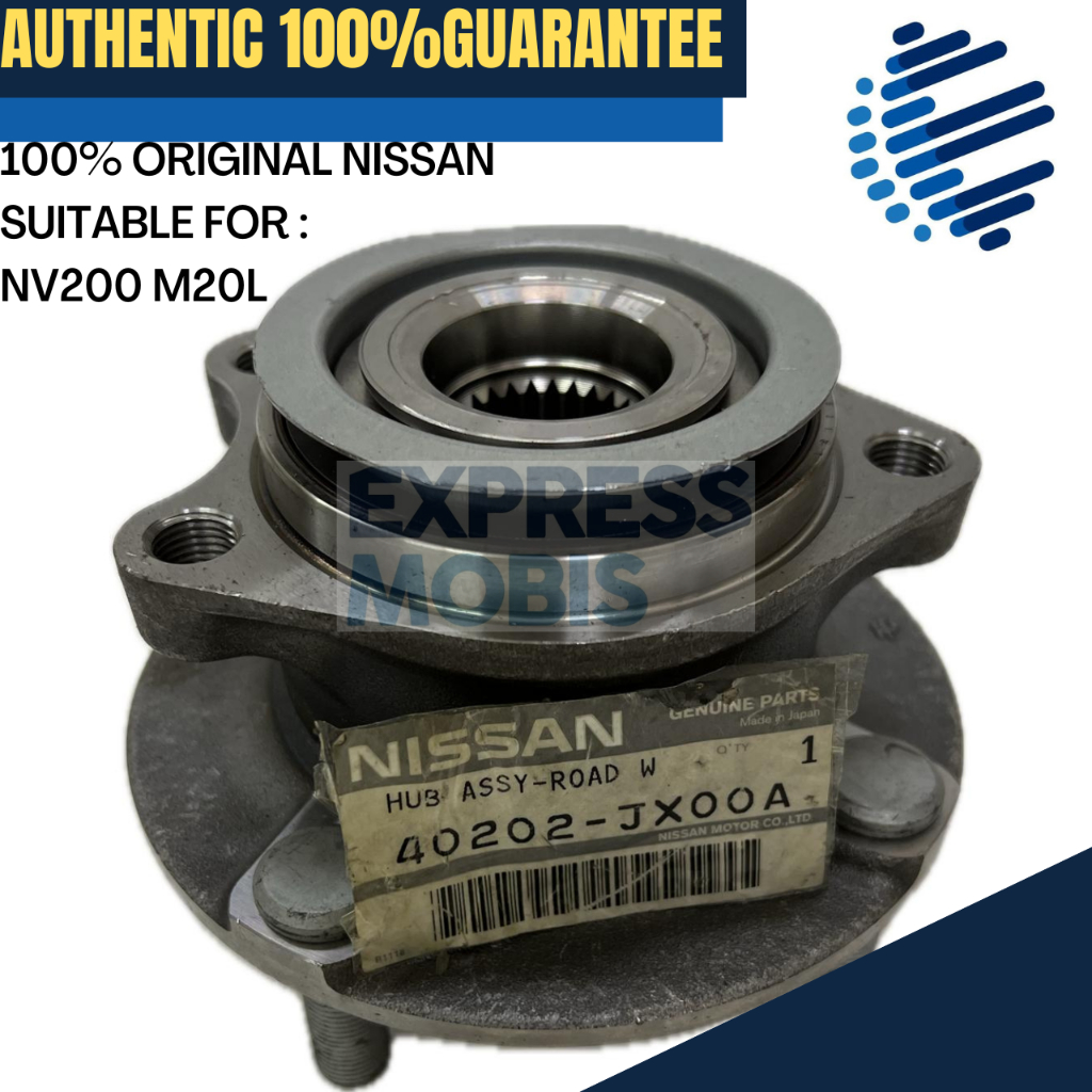 100% ORIGINAL NISSAN FRONT WHEEL HUB BEARING 40202-JX00A NV200 M20L ...