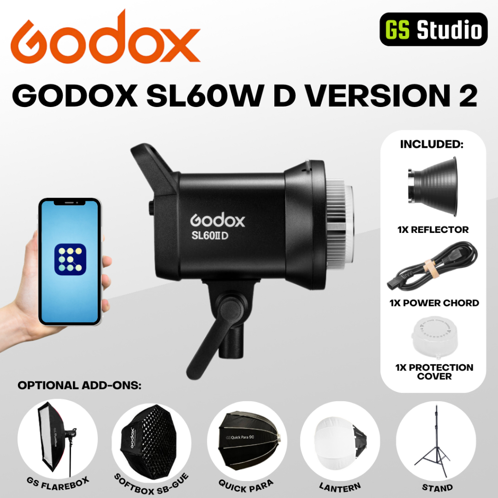 Godox SL60W SL60 Version 2 New Model SL60IID SL60II LED Video Light COB ...