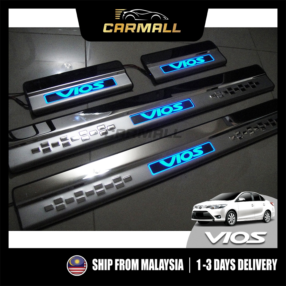 Toyota Vios (3rd Gen) LED Door Step / Scuff Plate Cover Panel Step ...