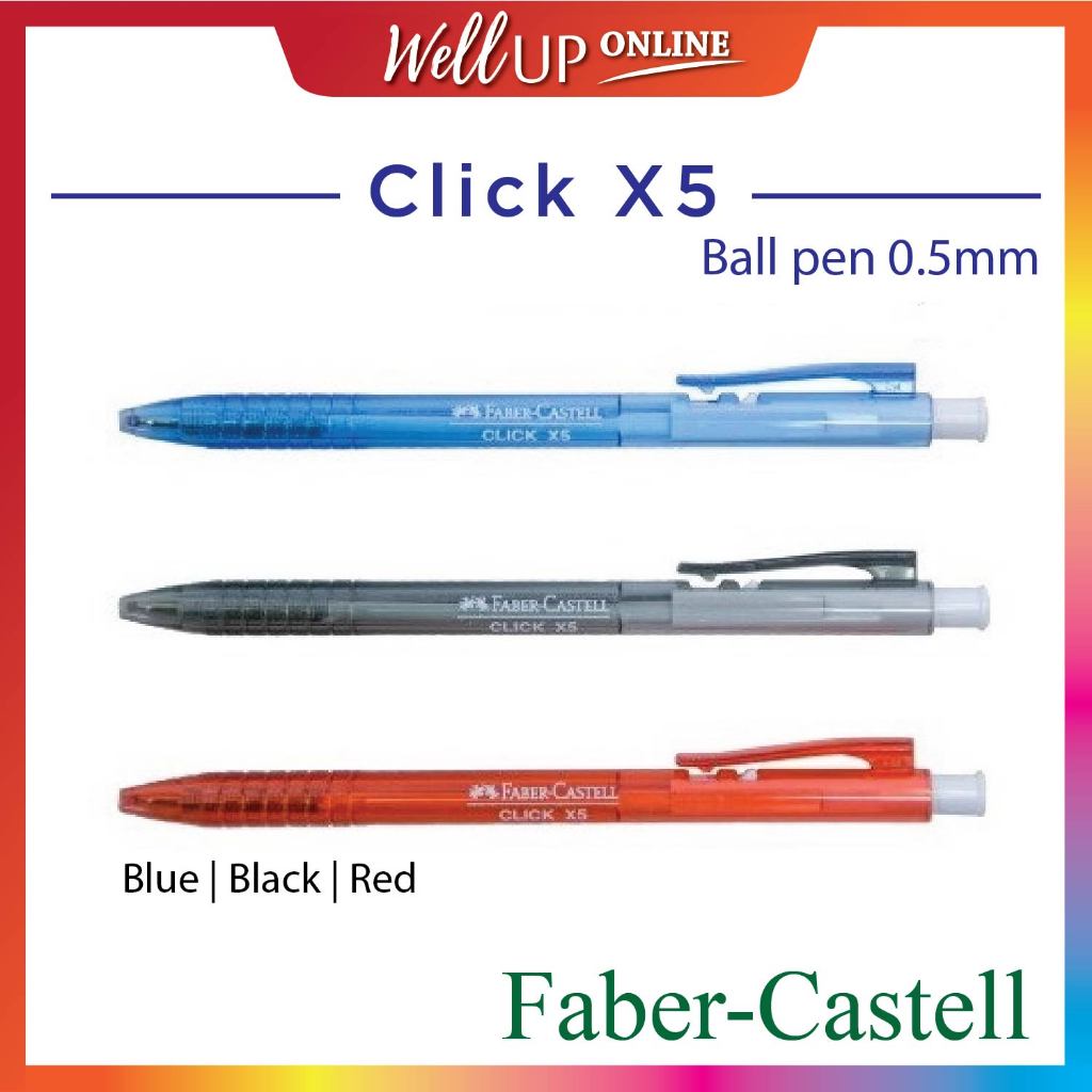 Faber-Castell Click X Ball Pen Click X5 0.5mm 1425 | Shopee Malaysia