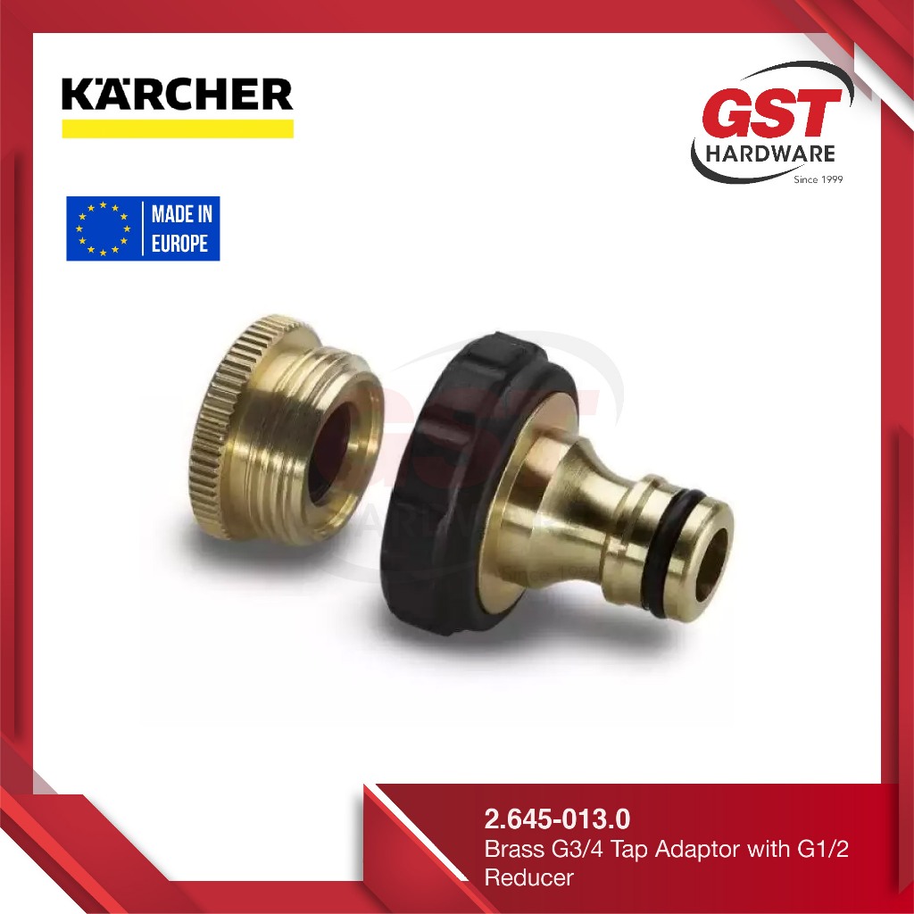 Karcher Hose Connector Set 1/2" and 5/8" Faucet Adapter Connector Pipe ...