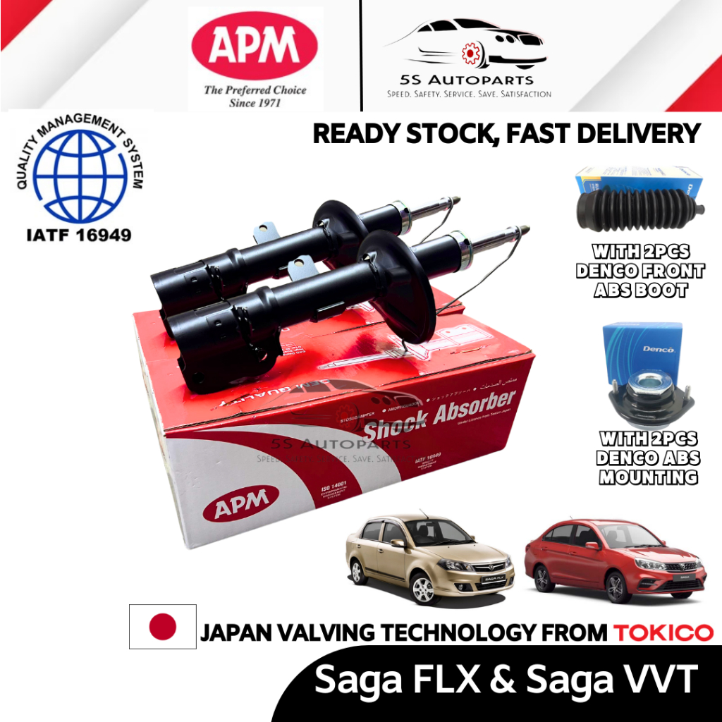 APM Proton Saga FLX, Saga VVT Front (Depan), Rear (Belakang) Gas ...