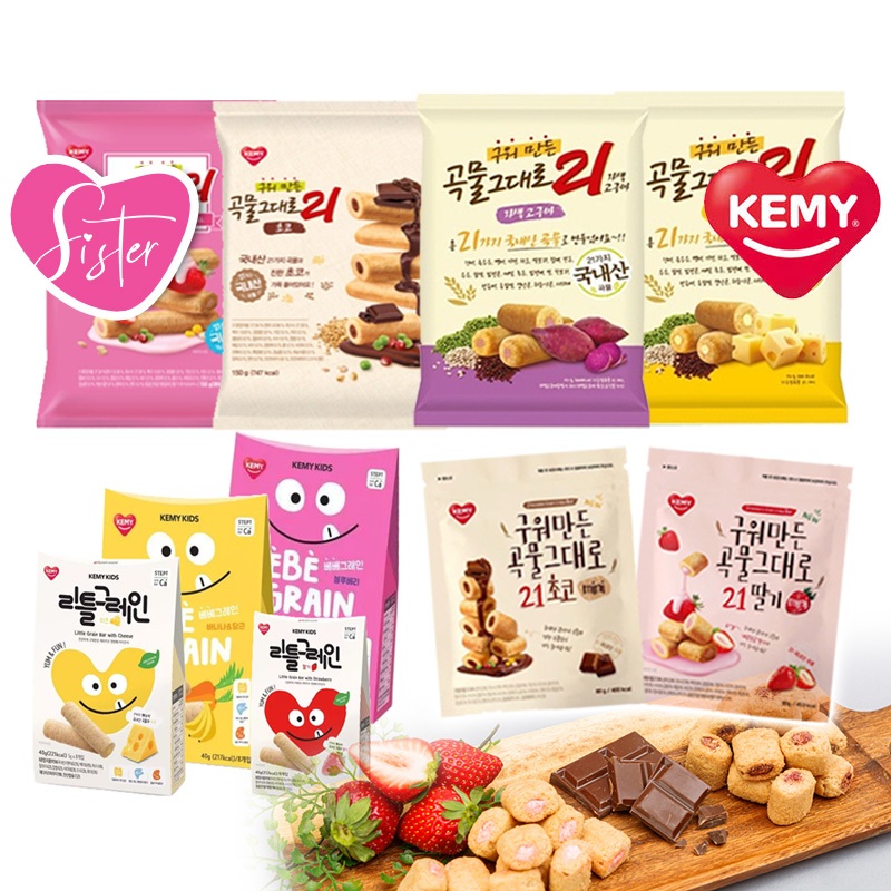 [Baby Snacks] Korean KEMY Premium/Mini Grain Crispy Roll 21 / Bebe ...