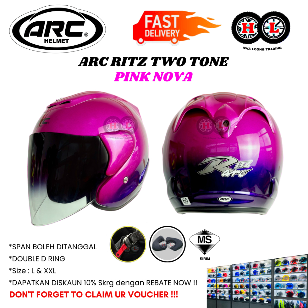 ARC RITZ TWO TONE 2024 SPECIAL COLOUR HELMET ARC ORIGINAL ( HELMET ARC ...