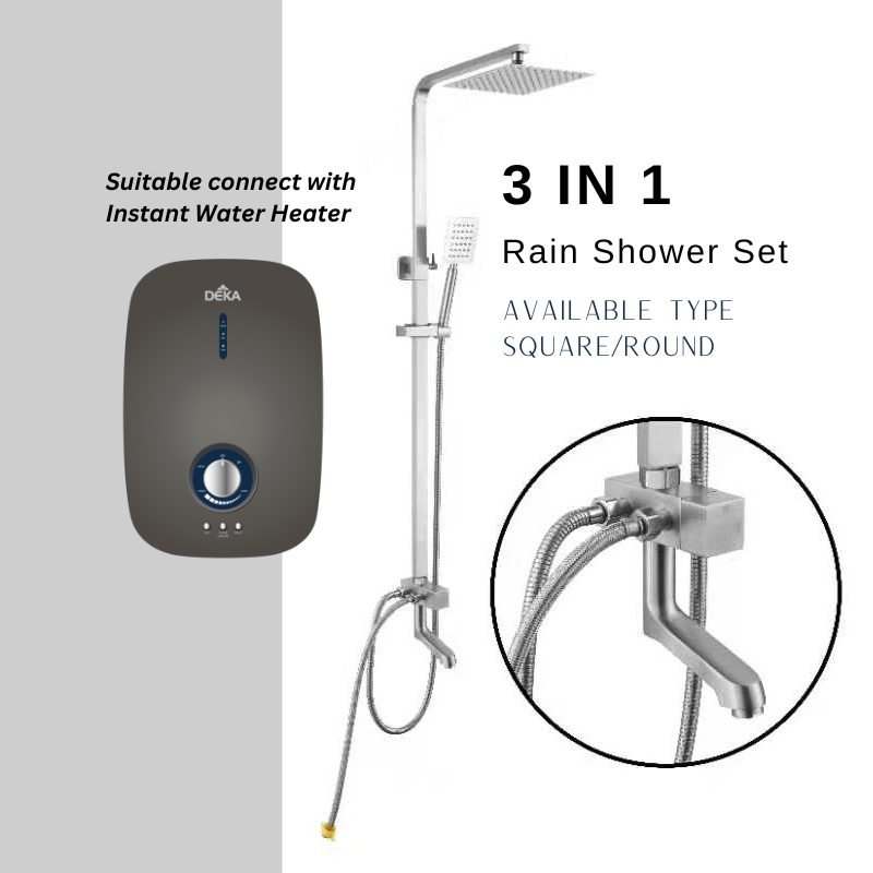 BATHKITCHZ 304 Stainless Steel Shower Set for Instant Water Heater 2 ...