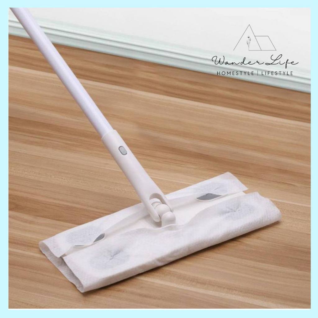 Electrostatic Dust Removal Paper Disposable Flat Mop Hand Free Washing ...