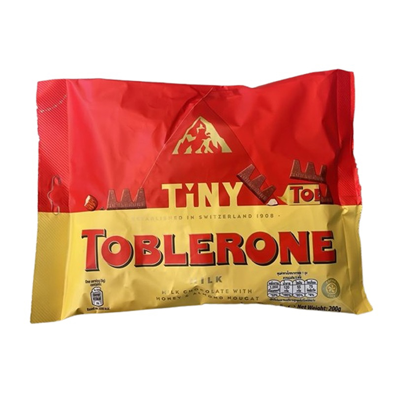 Tiny Toblerone Mini Swiss Milk Chocolate With Honey & Almond Nougat ...