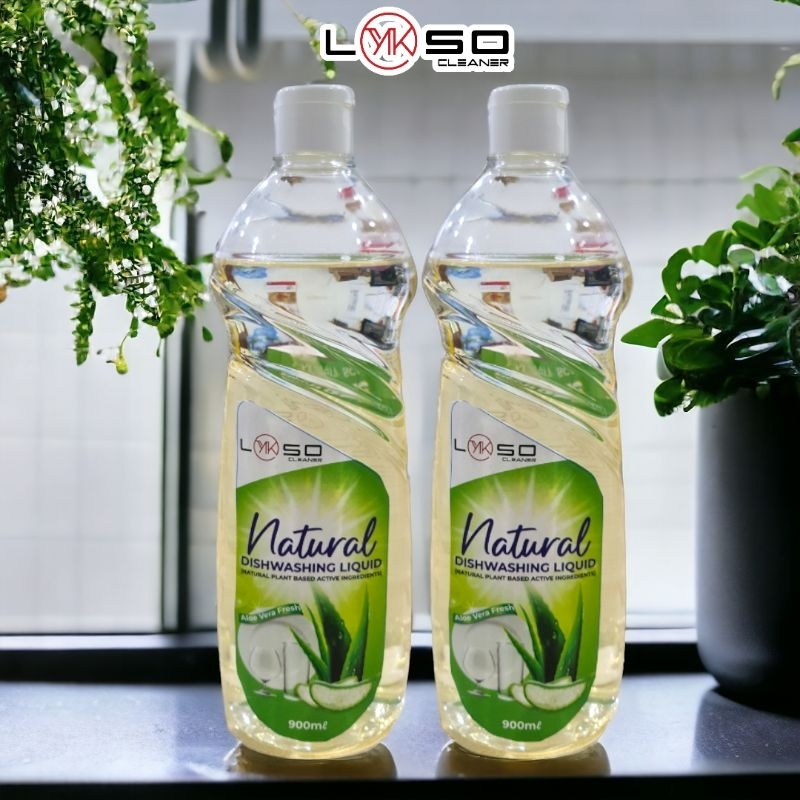 LYKSO Natural Dishwash Liquid Aloe Vera Fresh 900ML (BUATAN MALAYSIA 🇲🇾 ...