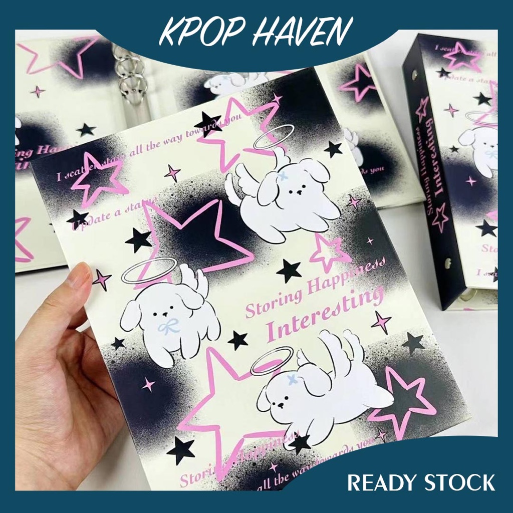 Ins A5 Binder Cute Puppy 3 Inch Photo Album Cartoon Photocard Holder ...