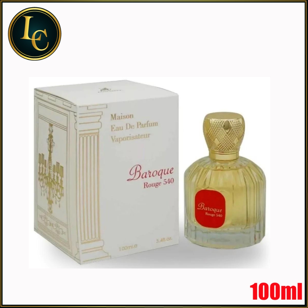 BAROQUE ROUGE 540 100ML BY MAISON ALHAMBRA EDP PERFUME SPRAY 100% ...