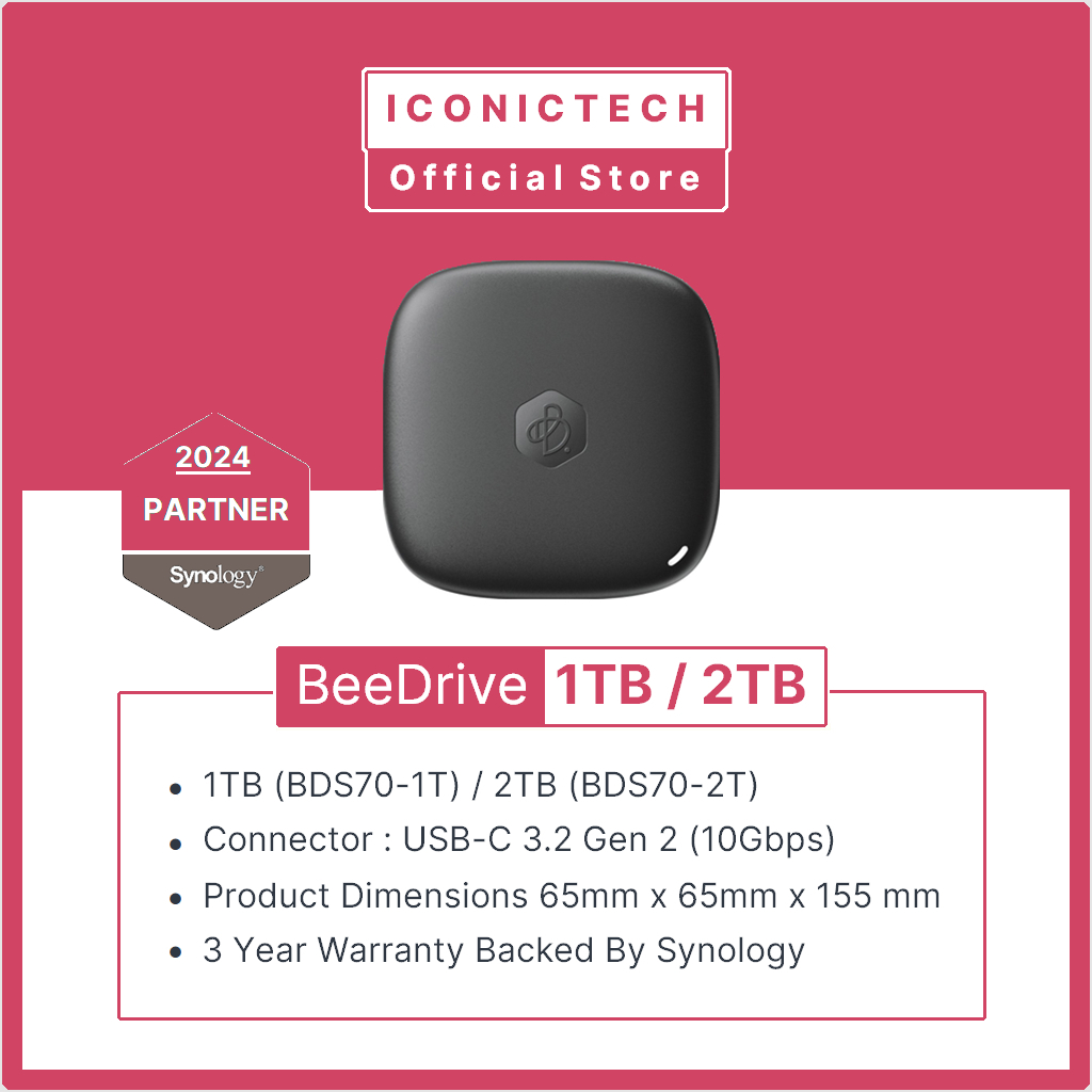 Synology BeeDrive 1TB / 2TB Your personal backup hub 1 TB (BDS70-1T ...