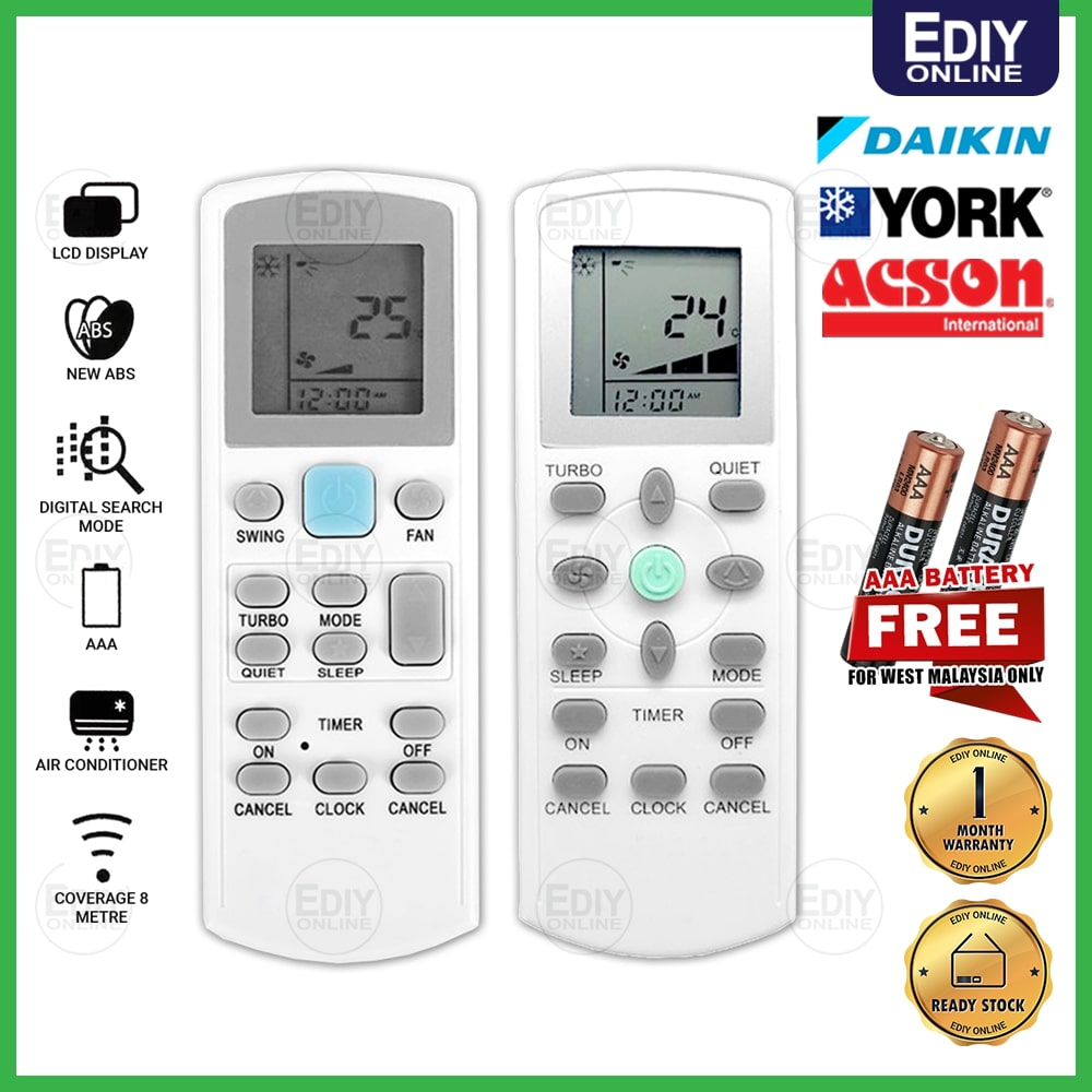 [𝐅𝐑𝐄𝐄 𝟐𝐱 𝐁𝐀𝐓𝐓𝐄𝐑𝐘] Aircond Remote Control Air Cond Conditioner DGS01 ...