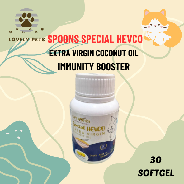 SPOONS Special HEVCO Extra Virgin Coconut oil For Cat Imunity Booster ...