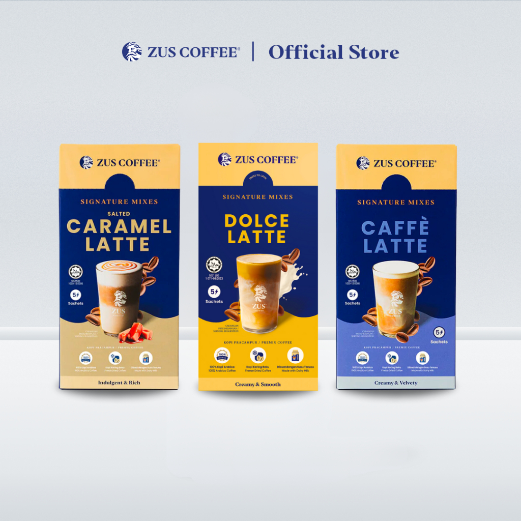 ZUS Signature Mixes Coffee - Caffè Latte (5's) | Shopee Malaysia
