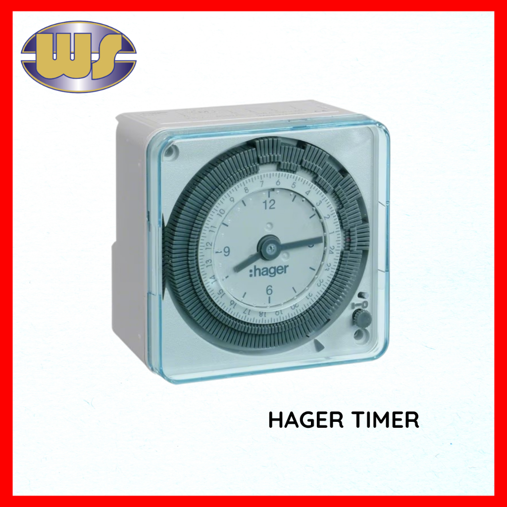 2024 NEW TYPE (HAGER TIMER) HAGER TIME SWITCH 72X72 24H + RESERVE ...