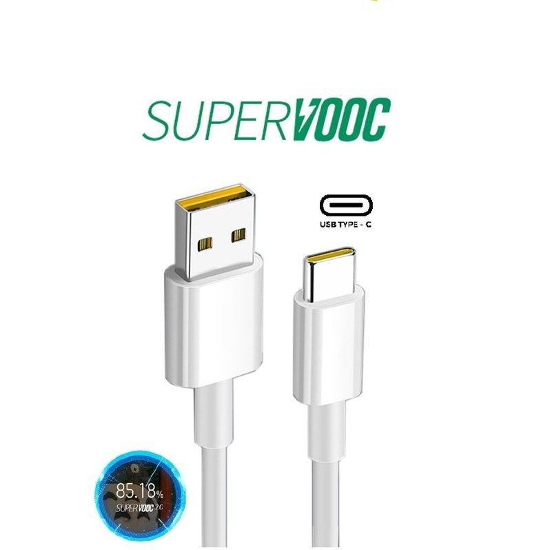 Super VOOC Cable For Mi Fast Charging USB Data Type C Port Plug Fast ...