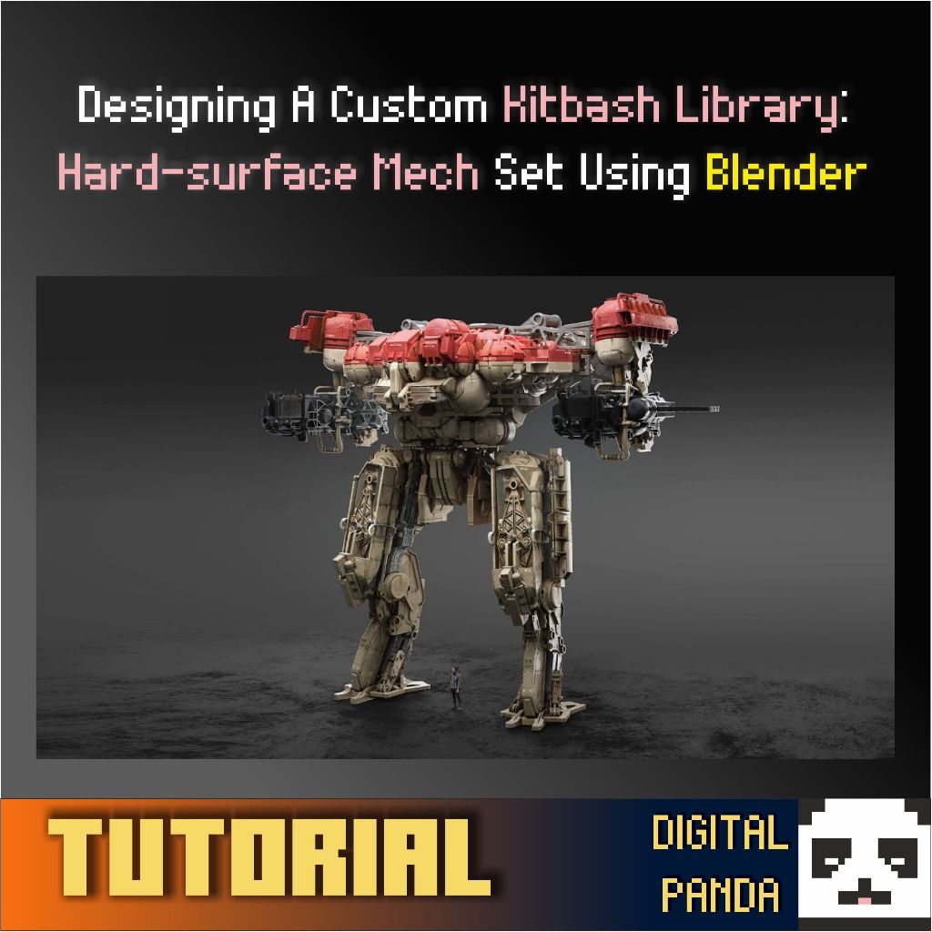 [ FULL TUTORIAL] Designing A Custom Kitbash Library- Hard-surface Mech Set Using Blender ...