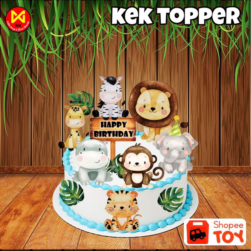 Kek Topper Animal Safari | Shopee Malaysia
