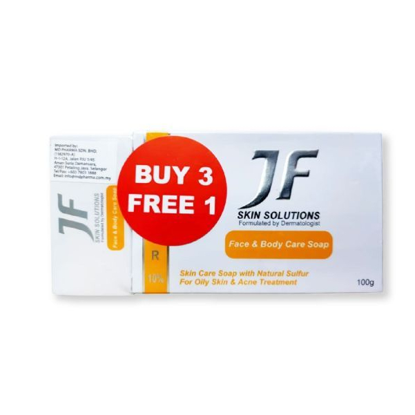JF Sulfur Soap_ Face & Body Care Soap 100G (BUY 3 FREE 1) | Shopee Malaysia