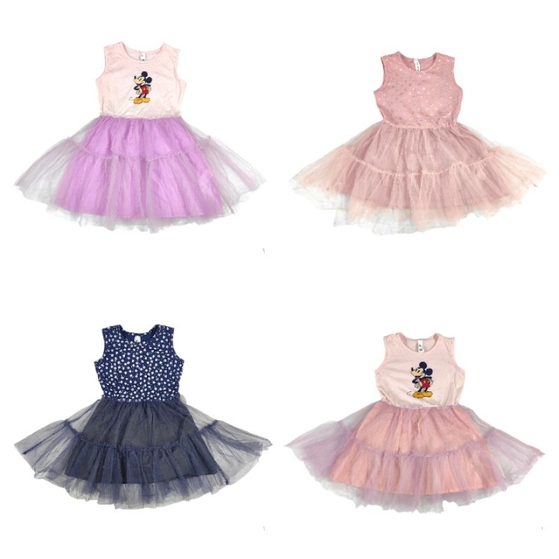 Cotton On (small cut) Reject Dress girl kids tutu dress navy brown ...