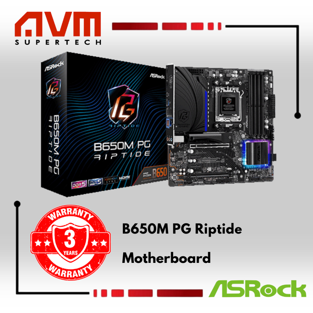 AVM ASROCK B650M PG Riptide Motherboard | Shopee Malaysia