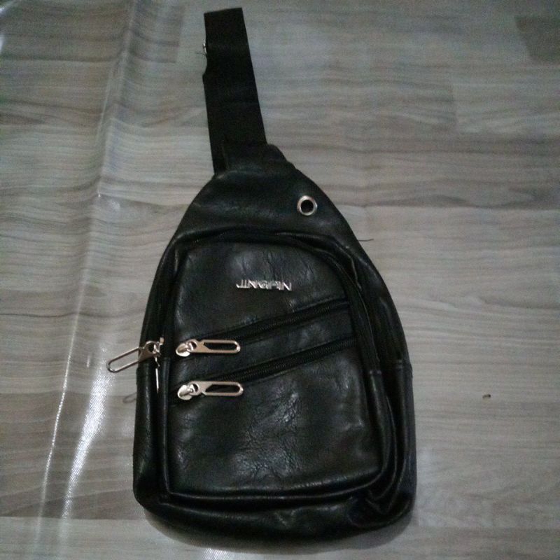 DoubleZips'-JingPin's'CrossbodyBag'forMen-(black and brown)1piece ...