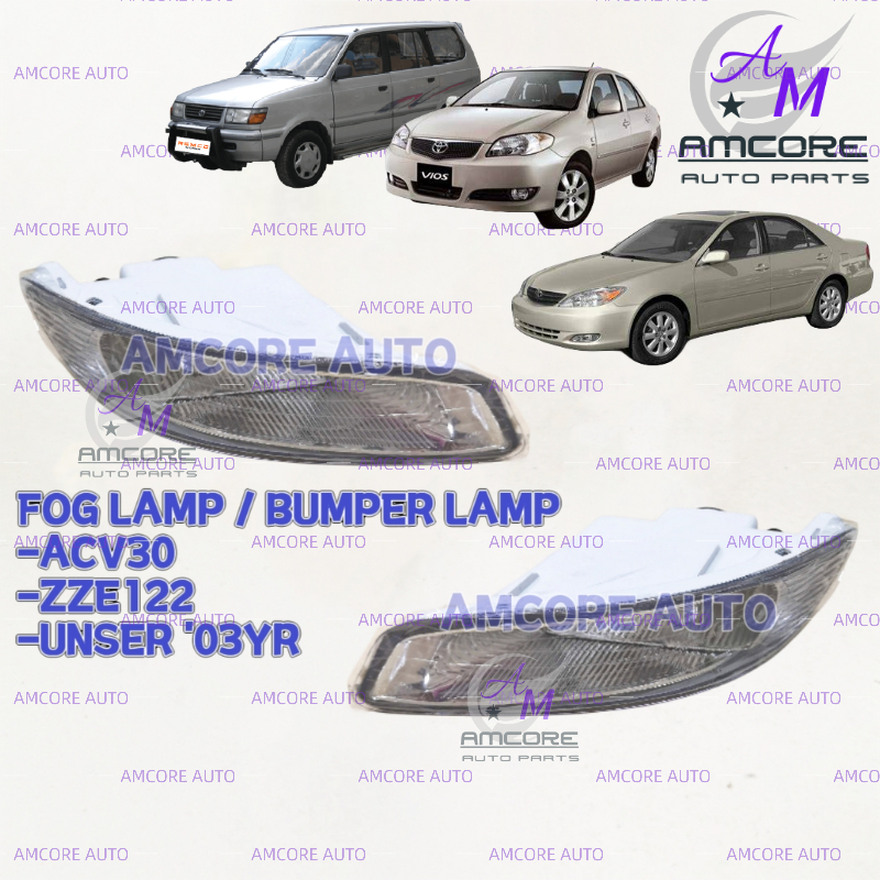TOYOTA CAMRY ACV30 / ALTIS ZZE122 / UNSER 2003YR - FOG LAMP / BUMPER ...