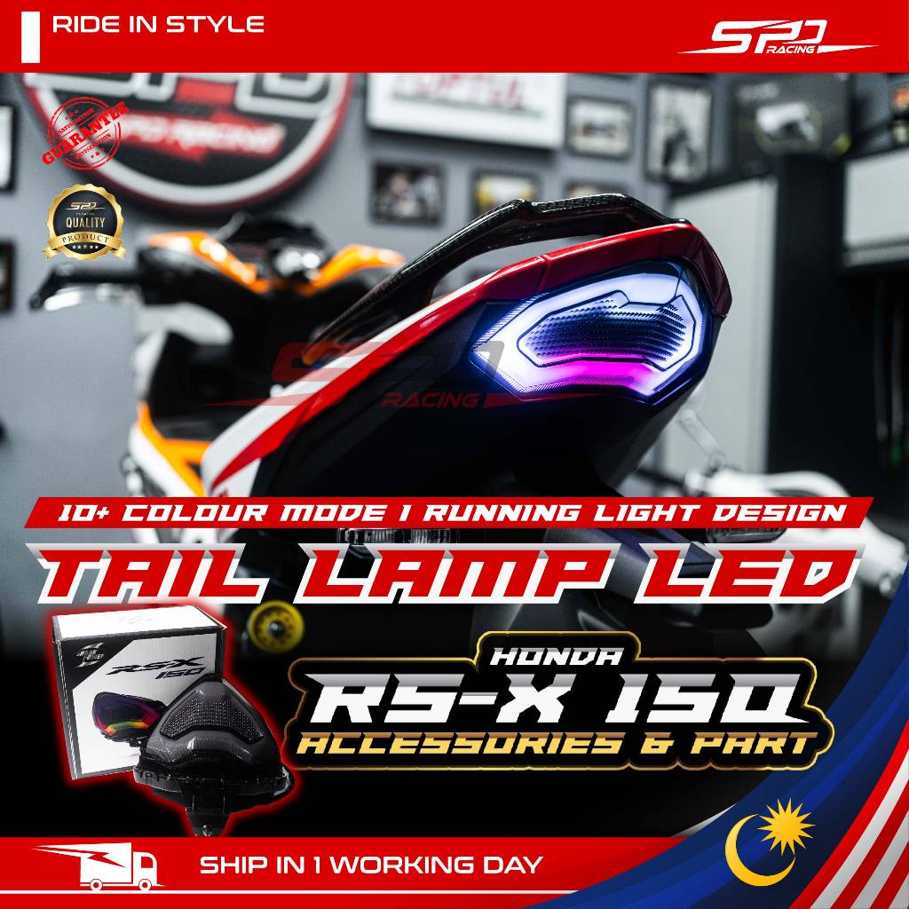 RSX Tail Lamp I 10+Colour Mode I LED Shark Power For RSX 150 HONDA ...