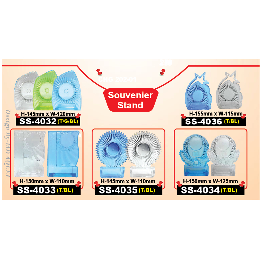 PLASTIC ACRYLIC PLAQUE / PLAK CENDERAHATI with STICKER LOGO | Shopee ...