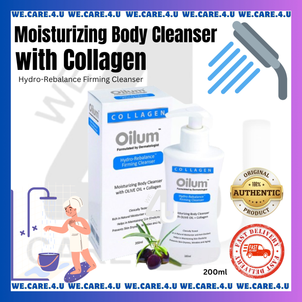 ~OILUM HYDRO-REBALANCE FIRMING CLEANSER WITH COLLAGEN + OLIVE OIL PUMP ...