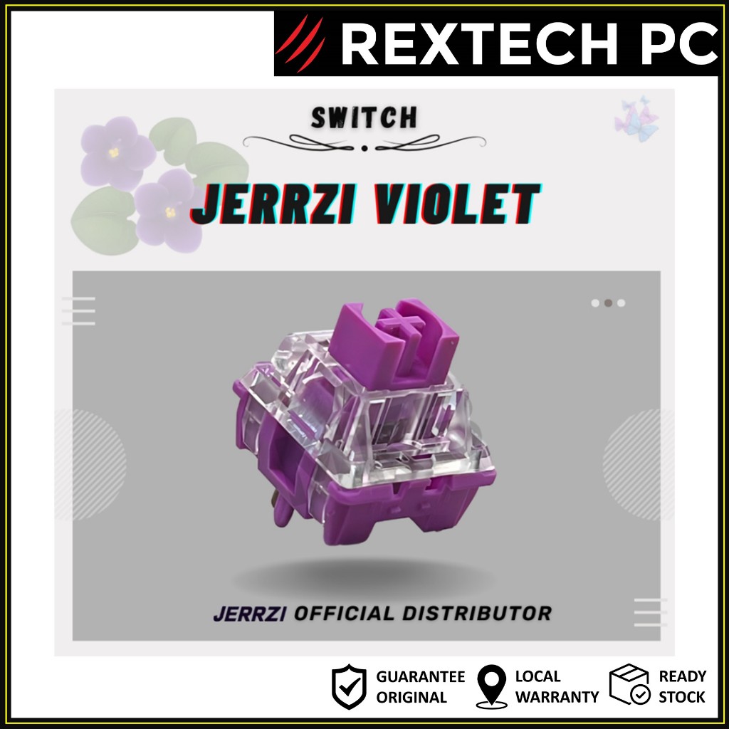 Jerrzi Violet Tactile Switches Switch for Mechanical or Gaming ...