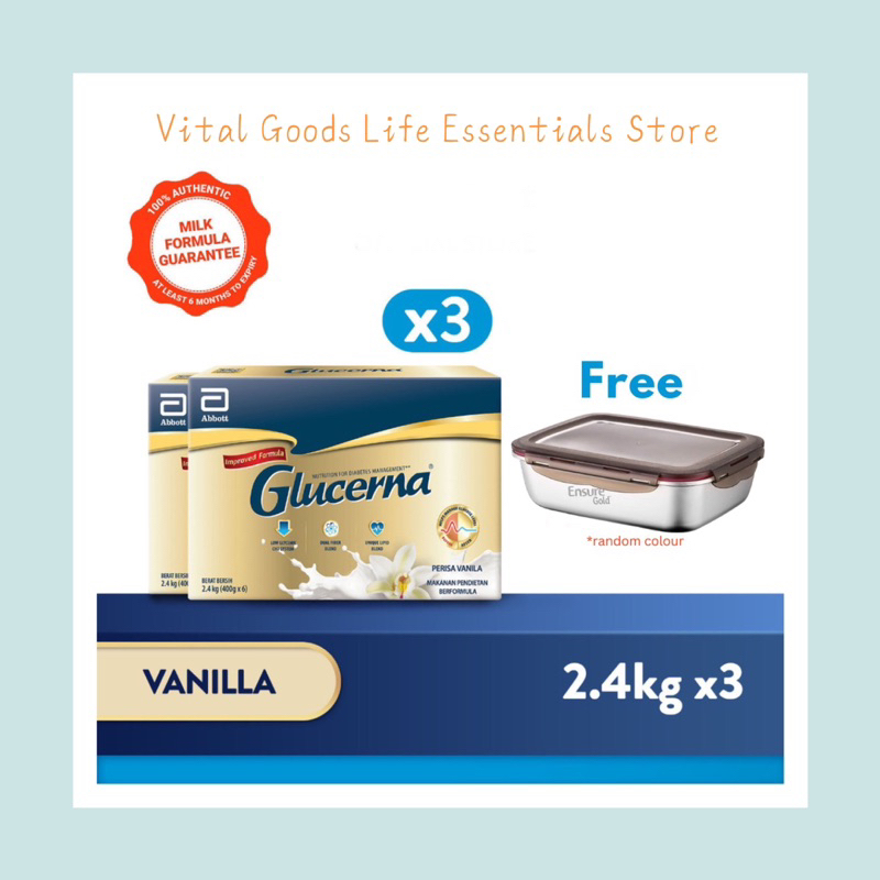 ♡NEW STOCK♡ Exp: 05/2025 Glucerna Diabetes-Specific Formula - Vanilla ...
