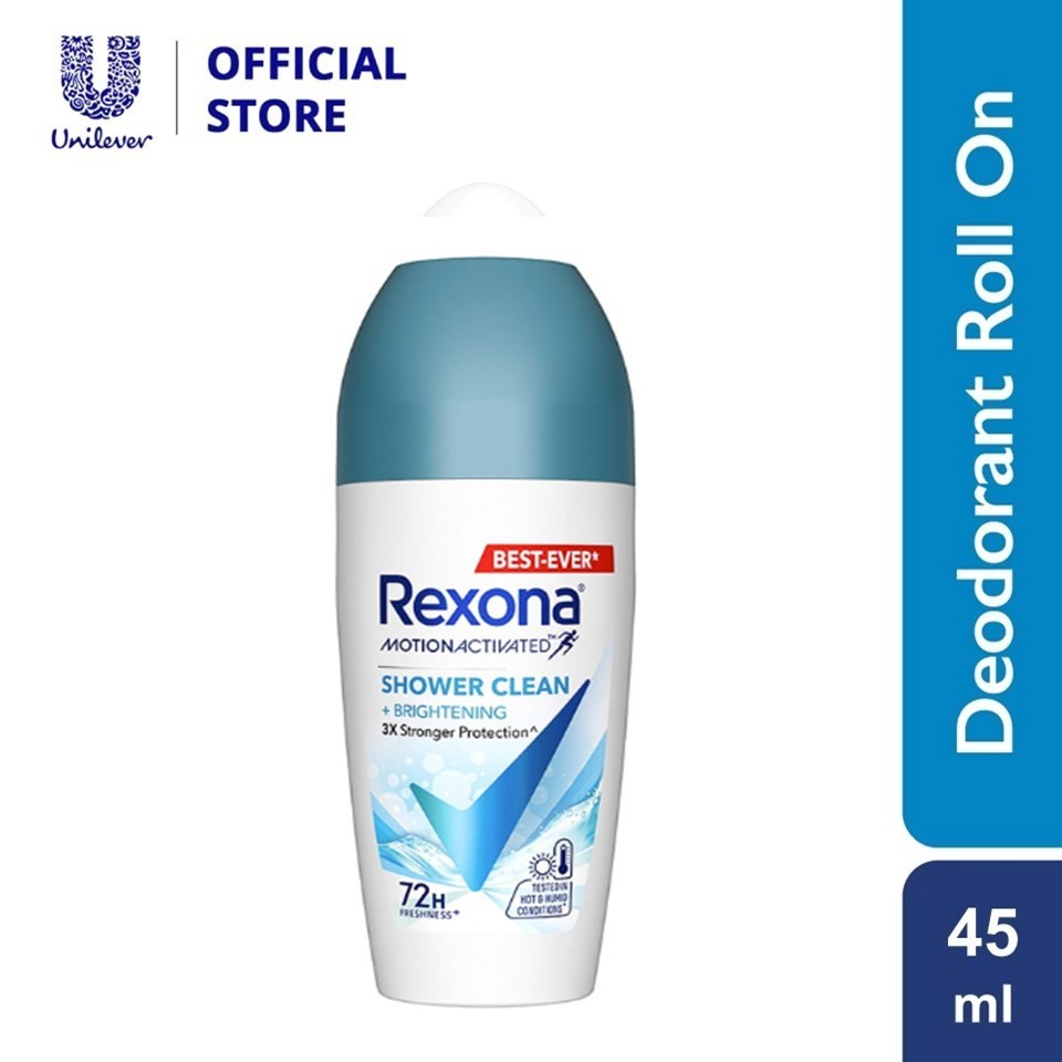 Rexona Women's Deodorant Roll On - Shower Clean (45ml) | Shopee Malaysia