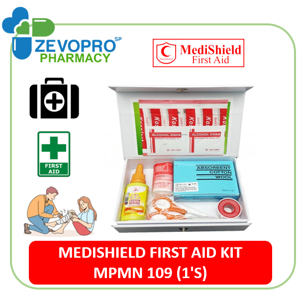 MEDISHIELD FIRST AID KIT MPMN 109 (1'S) | Shopee Malaysia