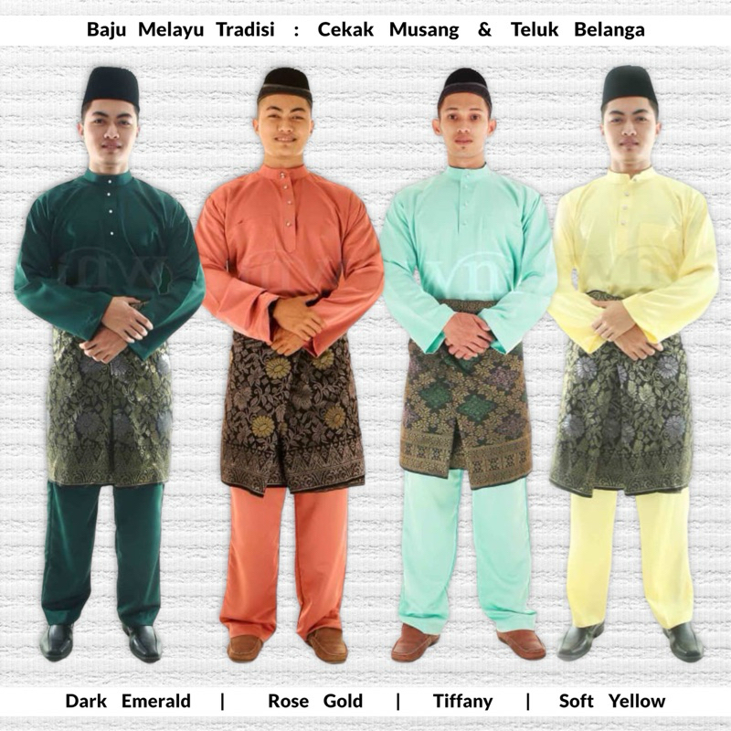 [ Saiz Remaja - 5XL ] Baju Melayu Raya 2024 . Baju Melayu Tradisi ...