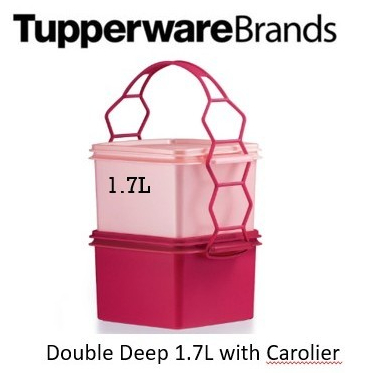 11 Warna X Tupperware Lunch Box Goody Lunch Box Purple 3 tiers Tiffin ...