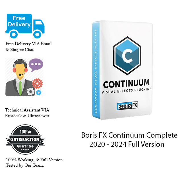 Boris FX Continuum Complete 2020 | 2021 | 2022 | 2023 | 2024 Full Version | Shopee Malaysia