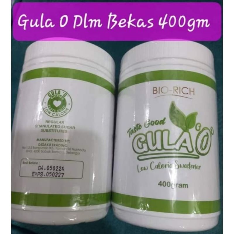 GULA O BOTOL 400g (gula rendah kalori) | Shopee Malaysia