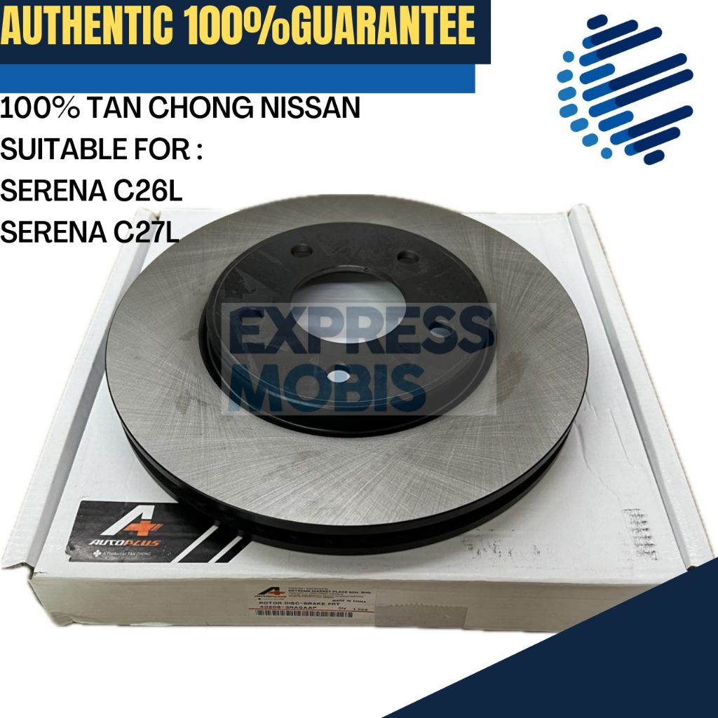 TAN CHONG NISSAN SERENA C26L / C27L FRONT DISC ROTOR 40206-3NA0AAP ...