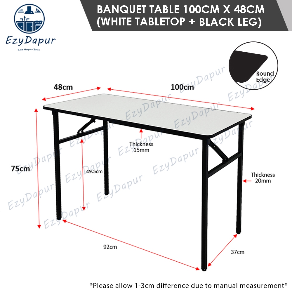 EZYD Foldable Banquet Table Event Table Catering Buffet HDPE Folding ...