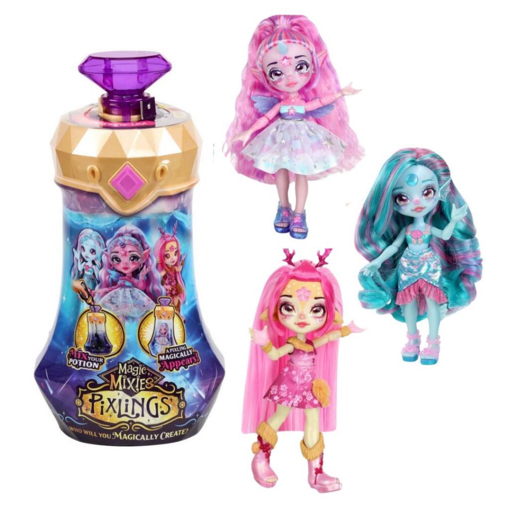 Magic Mixies Pixlings Assorted - Marena The Mermaid / Deerlee The Deer ...